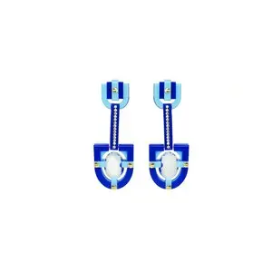 GISSA BICALHO Acrylic Dangle Earrings - Blue