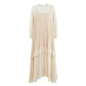 LILAMIE Seville Relaxed Fit Long Sleeve Resort Dress - Pink