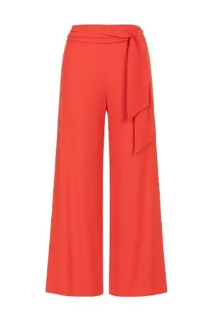 CONQUISTA Tie Waist Palazzo Trousers