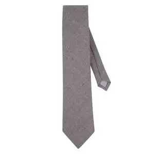 LE COLONEL Italian Wool Necktie - Grey