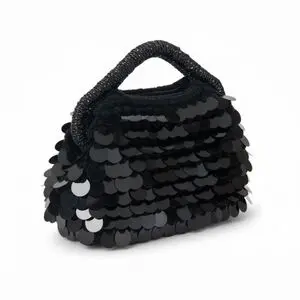 SPRINGMOONATELIER Hand-embroidered Sequin Handbag