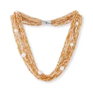 PEARLS OF THE ORIENT ONLINE Stella Multi-strand Necklace - Orange