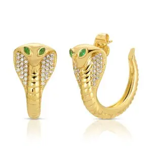 Glamrocks Jewelry Pave Earrings