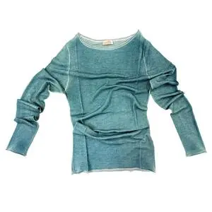 VANILLA&CHOCOLATE Boat Neck Cashmere Sweater - Green