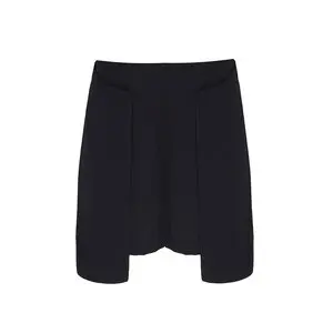 MADEBYZA Asymmetric Cut Detailed Shorts