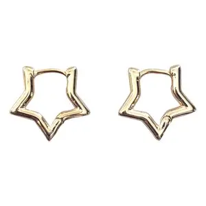 IN CAUDA VENENUM Stella Hoop Earrings - Gold