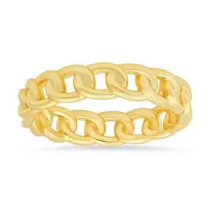 KYLIE HARPER Curb Chain Eternity Band Ring