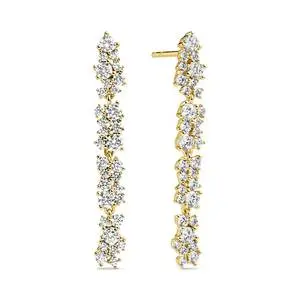 SIF JAKOBS JEWELLERY Cristallo Lungo Earrings - Gold