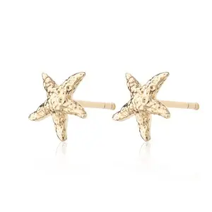 LILY CHARMED Plated Starfish Stud Earrings - Gold