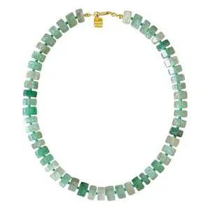 FIRERA ATELIER Natural Stone Necklace - Green/blue