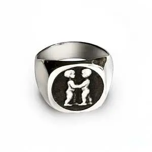 PERRY GARGANO The Friendship Signet Ring - Silver