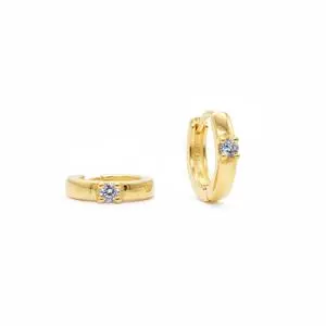 MHART Clicker Mini Hoop Earrings - Gold