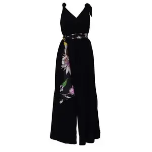 ARTISTA Noire V-neck Jumpsuit - Black