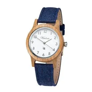 WAIDZEIT Barrique Alpine Watch With Merino Wool Strap - Blue/brown