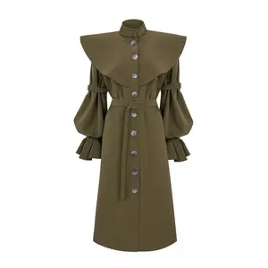 MAYAMU Leta Ruffle-trimmed Raincoat