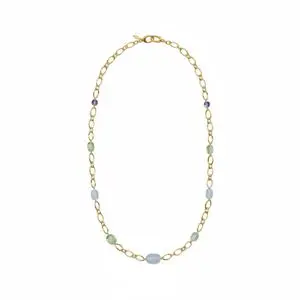 ONI Citrus Marquise Stone Necklace - Gold