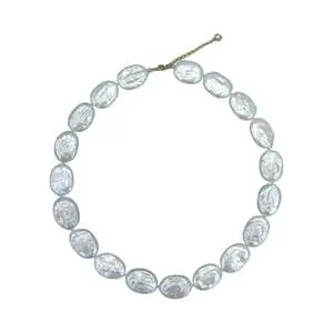 LONDON ATELIER BYPRODUCT Freshwater Pearl Choker Necklace - White