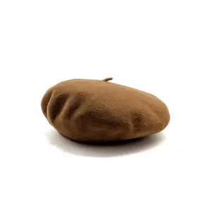 DORIA 1905 Wool Felt Basque Cap - Brown