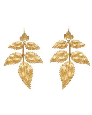 Pat’s Jewelry Leaf Dangle Earrings - Gold
