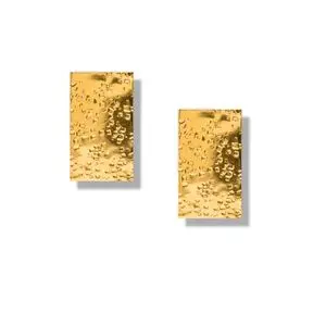 JAREDJAMIN Rectangular Post Earrings - Gold