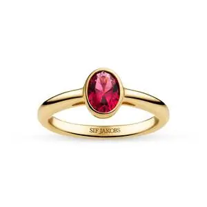 SIF JAKOBS JEWELLERY Sardinien Ovale Piccolo Ring - Pink