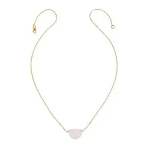 HEATHER HAWKINS Neutrals Luna Moon Rainbow Moonstone Necklace - Yellow