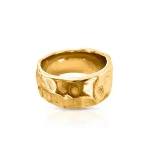 EVER JEWELLERY Brooklyn Band Ring - Gold