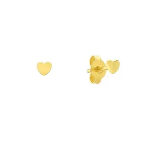 AUREE JEWELLERY Verona Mini Heart Stud Earrings - Gold