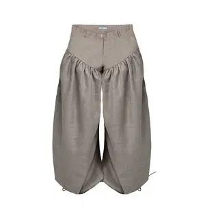28NATELIER Linen Wide-leg Pants