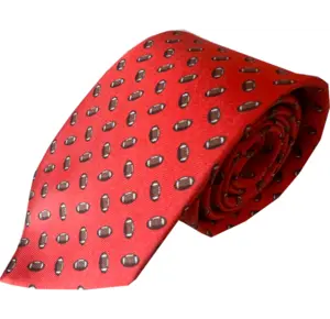 LAZYJACK PRESS Touchdown Printed Neck Tie - Orange
