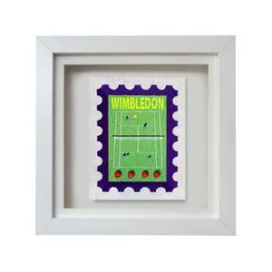 LILLY LOVES Wimbledon Stamp Wall Art - Green
