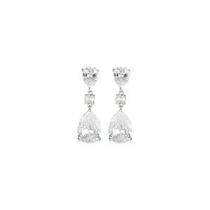 STEPHANIE BROWNE AUSTRALIA Eternity Diamond Cut Crystal Drop Earrings
