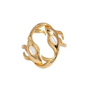 MARIE JUNE JEWELRY Koi Fish Tide Keepers Ring - Gold