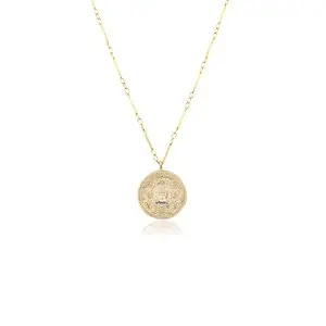 ATELIER PETITES PIERRES Monk Medallion Pendant - Gold