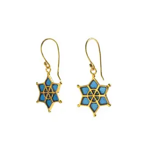 RIZE Star Earrings Vermeil & Enamel - Gold