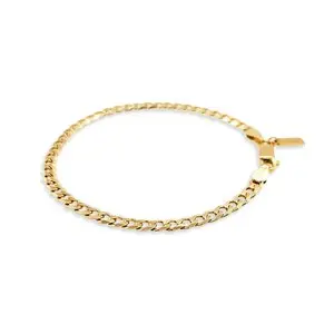 LUTIRO Curb Chain Bracelet - Gold