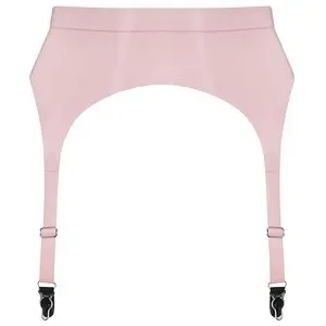 ELISSA POPPY Latex Suspenders - Pink