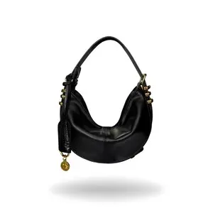 INDIGOLUSH Mini Hobo Oracle Hiss Smooth Bag - Black