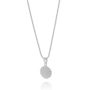 NELLOU JEWELLERY Wave Disc Sterling Necklace - Silver
