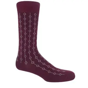 PEPER HAROW - MADE IN ENGLAND Beads Pattern Socks - Purple