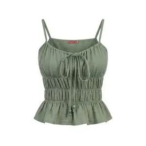 Lalipop Design Frill Camis Tanks For Women