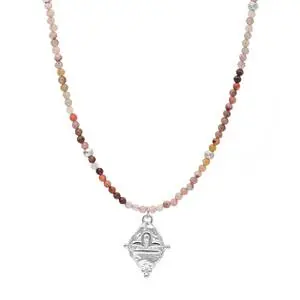 SEVEN SAINTS Libra Gemstone Choker Necklace - Gold