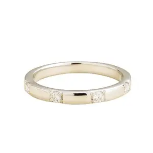 JUVETTI  Balans Diamond Ring In White Gold - White/silver
