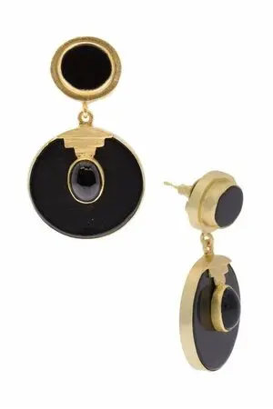Saachi Stud Earrings - Black