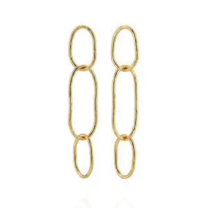 JAREDJAMIN Shackle Link Drop Earrings - Gold