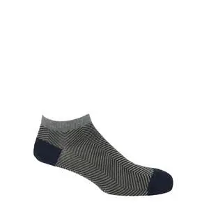 PEPER HAROW - MADE IN ENGLAND Lux Taylor Trainer Socks - Grey