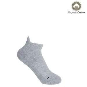 PEPER HAROW - MADE IN ENGLAND Organic Trainer Sport Socks - Grey