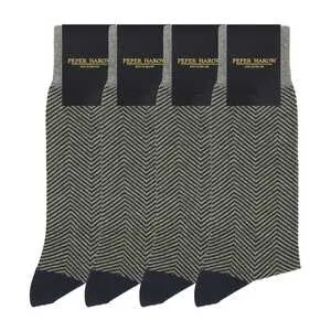 PEPER HAROW - MADE IN ENGLAND Lux Taylor Socks Bundle - Grey