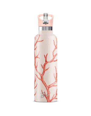 MY BOUGIE BOTTLE Corallia 25-oz. Insulated Water Bottle - Orange