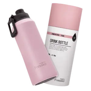 Fressko Core 1l/34oz Drink Bottle Floss - Pink